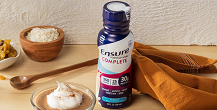 Ensure® COMPLETE Creamy Rice Pudding Recipe | Ensure®