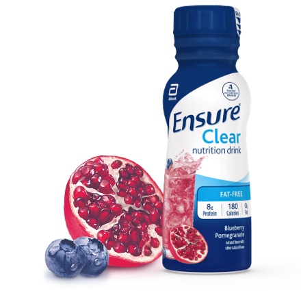Ensure® Clear Nutrition | Blueberry Pomegranate Flavor | Ensure®