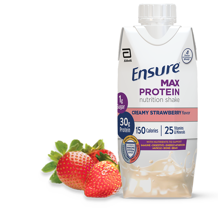 Ensure® Max Protein Nutrition Shake | Creamy Strawberry